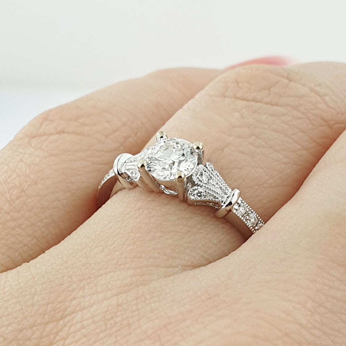 Diamond 18ct White Gold Ring – The Goldsmiths Gallery Limited