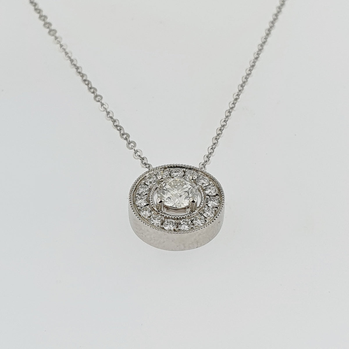 Diamond 18ct White Gold Necklace – The Goldsmiths Gallery Limited