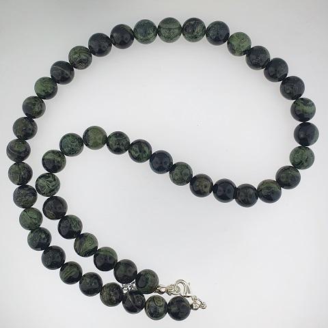 Greenstone Bead Necklace – The Goldsmiths Gallery Limited